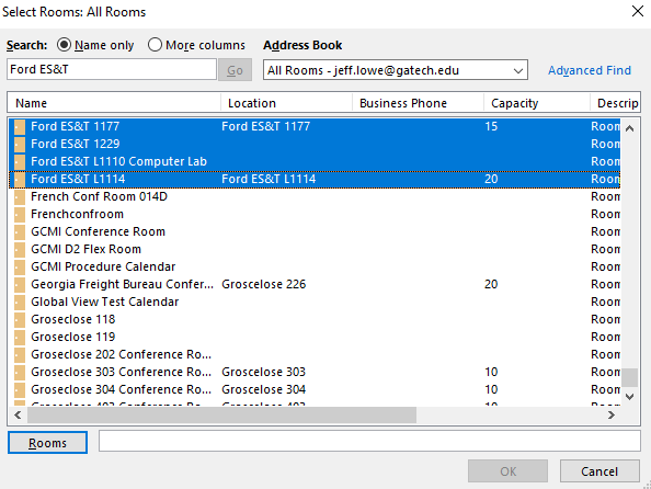 Room Request Instructions | School of Earth and Atmospheric Sciences